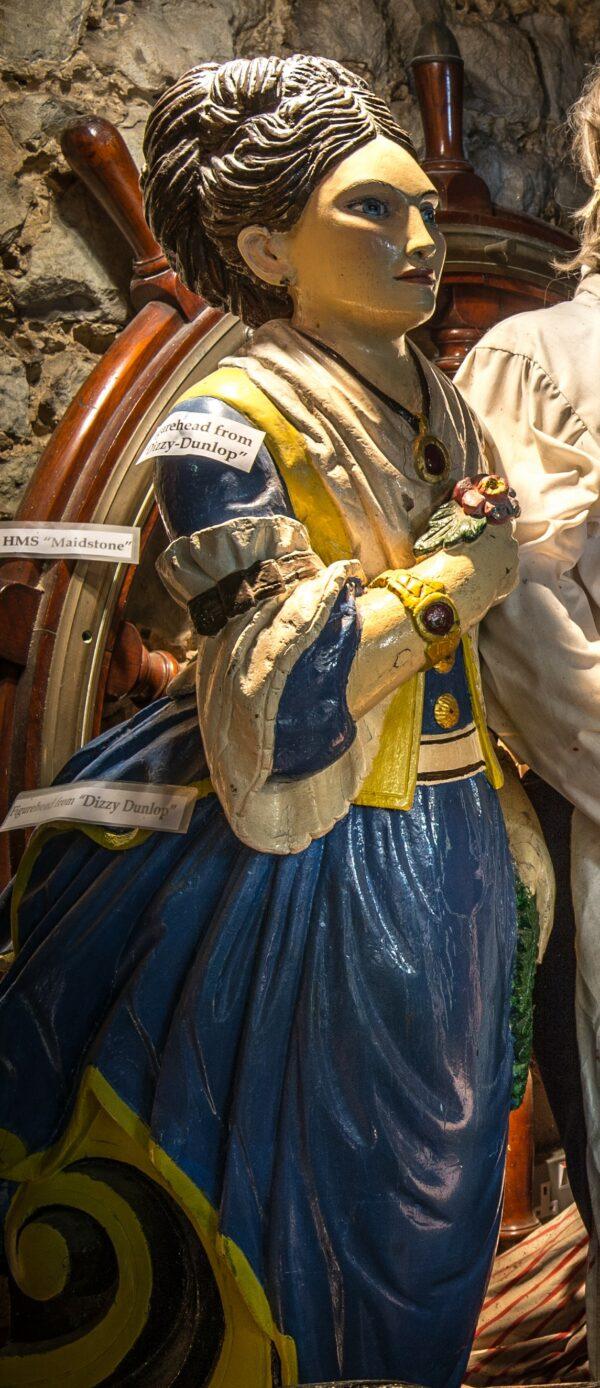 The Figurehead of the SV Dizzy Dunlop - The Shipwreck Centre & Maritime ...